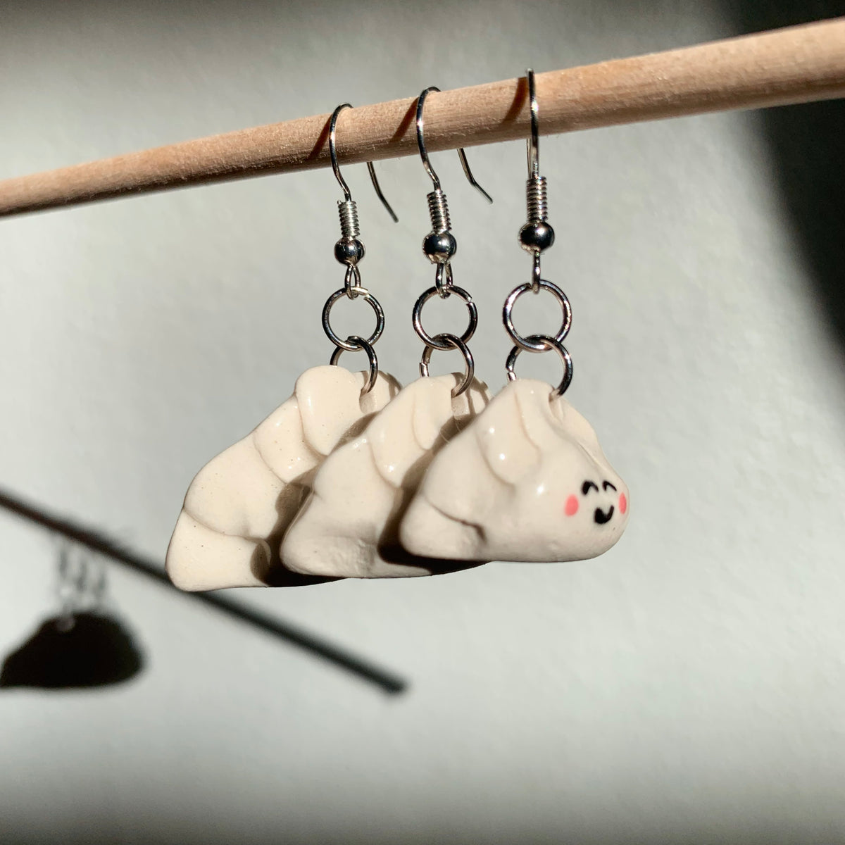 Dumpling Earrings – AJE Pottery